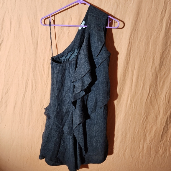 Surface to Air | Dresses | Surface To Air Hammered Silk Volant Dress ...